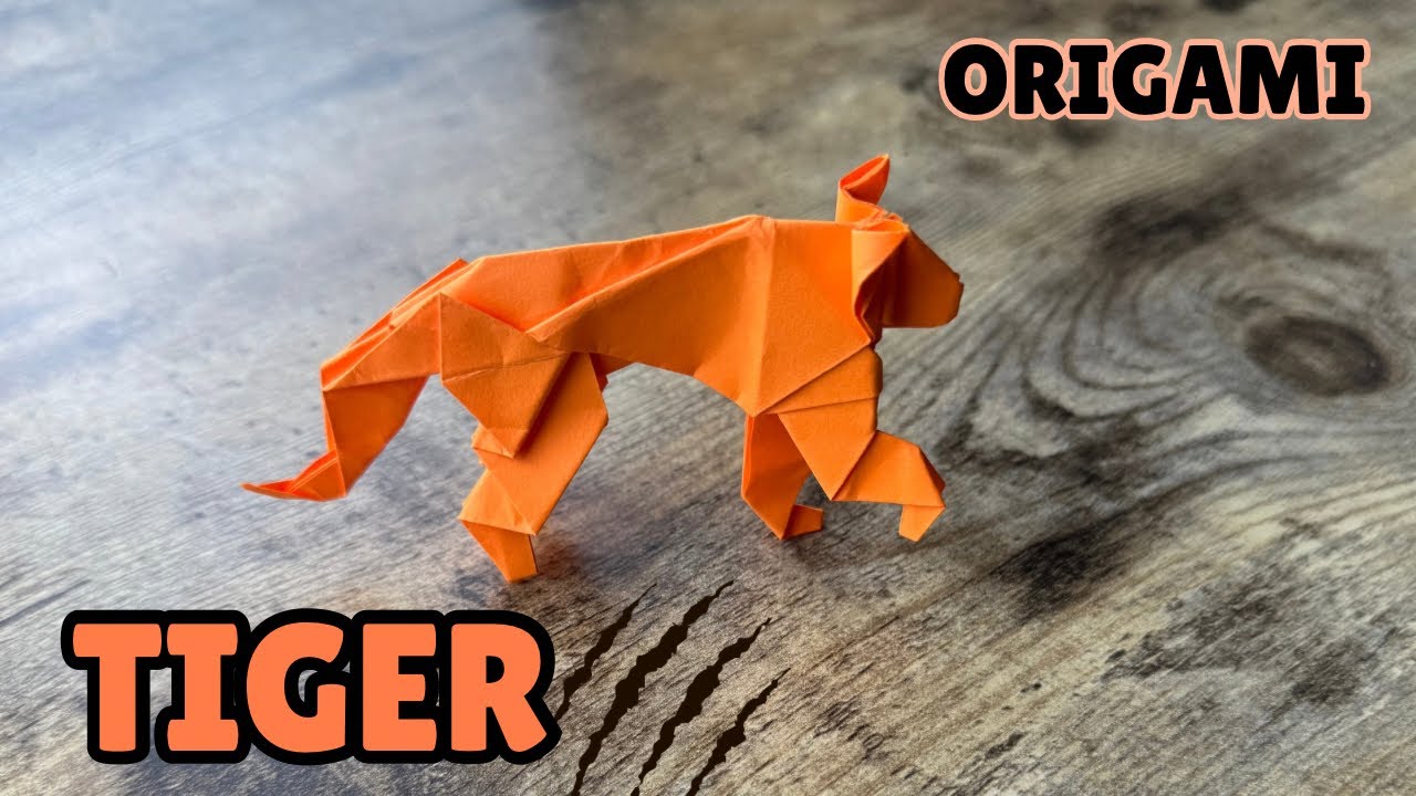 ORIGAMI TIGER TUTORIAL STEP BY STEP | HOW TO MAKE ORIGAMI TIGER | DIY ...