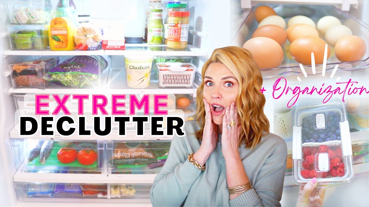 EXTREME DECLUTTER + ORGANIZATION // Refrigerator Deep Clean BEFORE ...