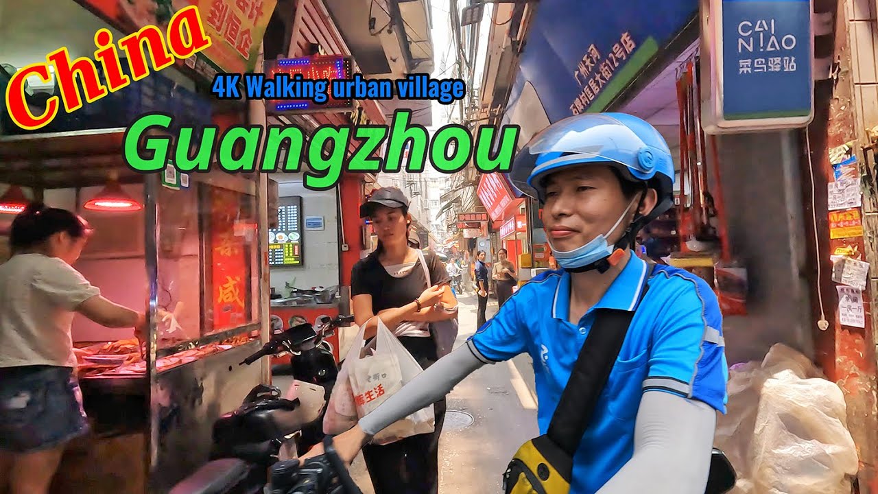 Guangzhou China🇨🇳Explore China's Urban Village/4K Walking UrbanVillage ...