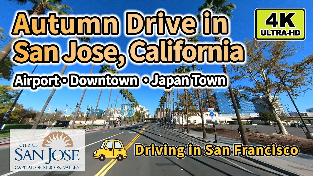 [4K] Autumn Drive in San Jose, CA - YouTube