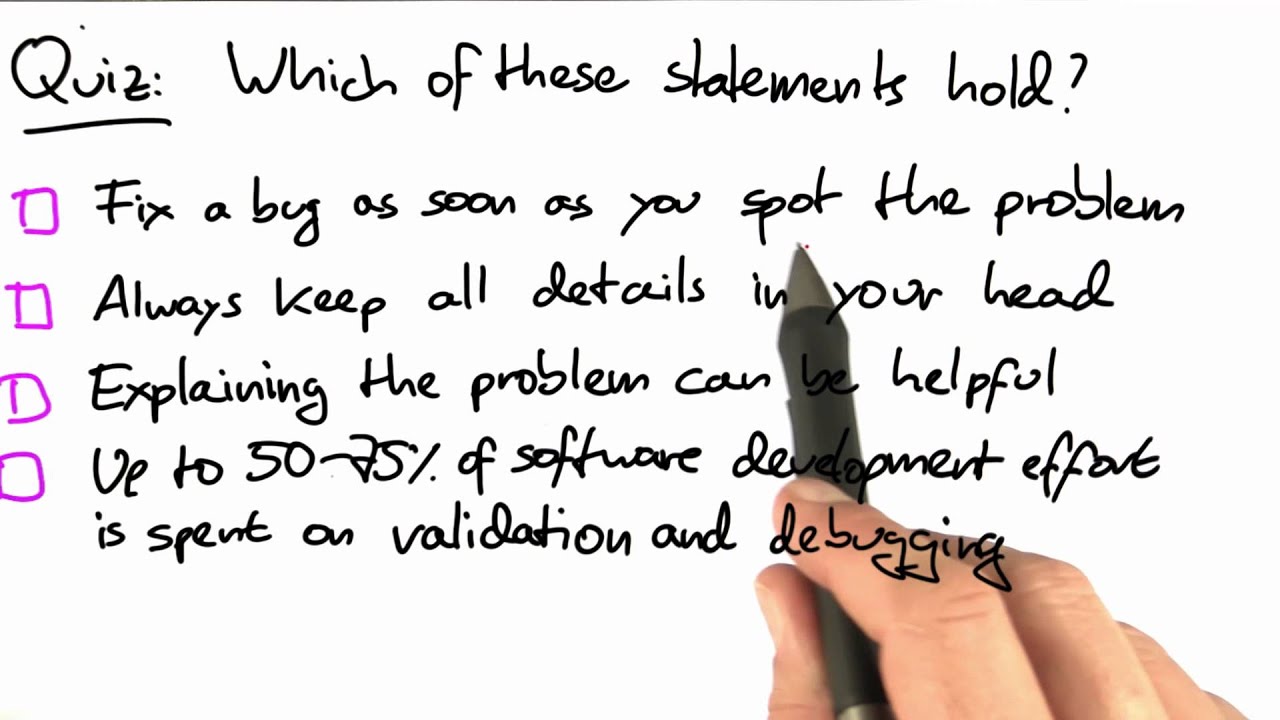 Lesson 1 Review - Software Debugging - YouTube