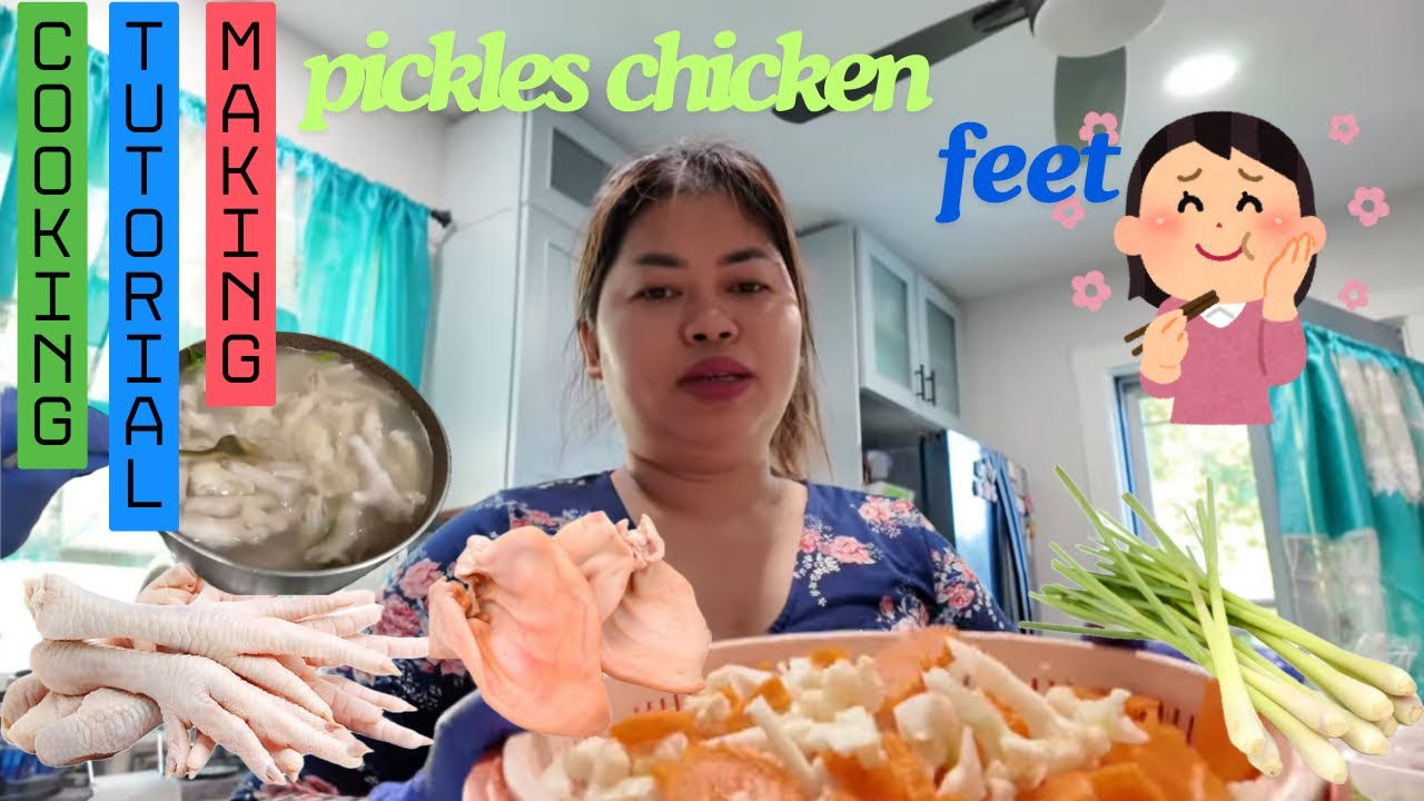 Making pickles chicken feet. - YouTube