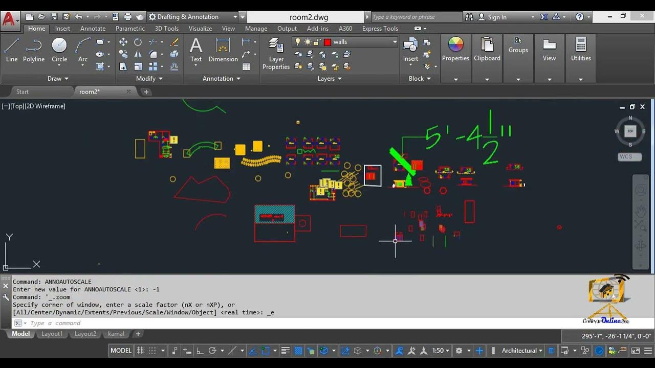 AutoCAD Annotation monitor command | Units Quick Properties command lecture 38 - YouTube