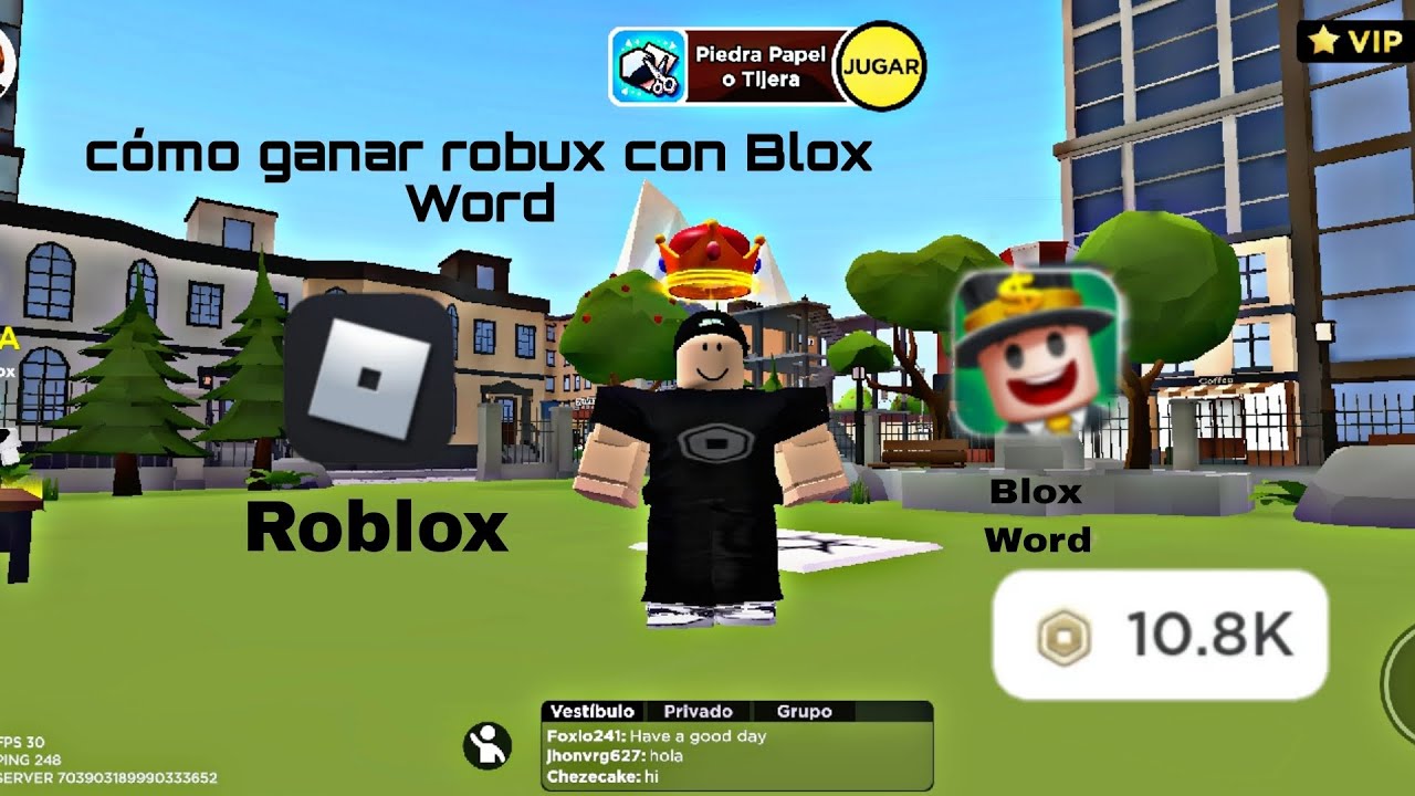 Cómo conseguir robux gratis en blox world en Roblox #roblox #robux en # ...
