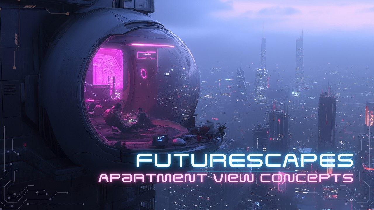 Futurescapes - Apartment View Concepts #design #scifi #gaming #conceptart - YouTube