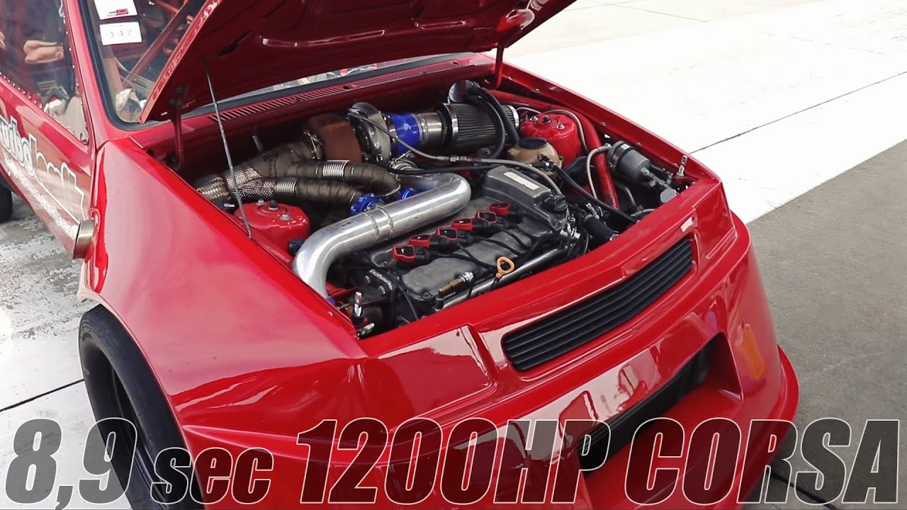 1200hp Corsa - fastest FWD drag in eastern EU on POWER FEST - YouTube