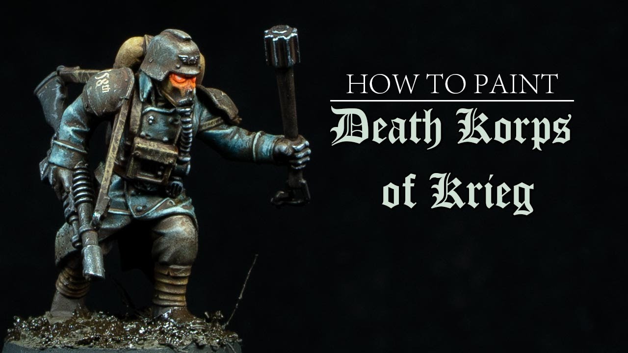 How to paint Warhammer Death Korps of Krieg | GRIMDARK style - YouTube
