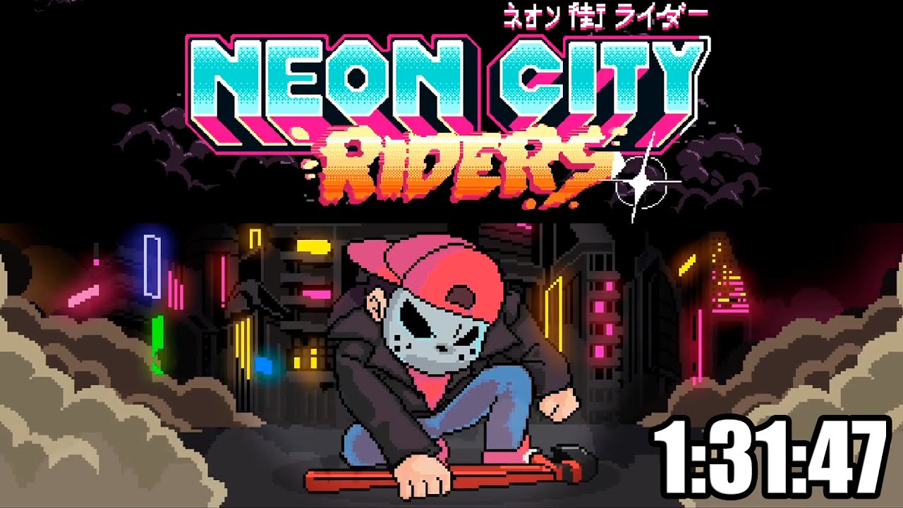 Neon City Riders Any% Speedrun in 1:31:47 - YouTube
