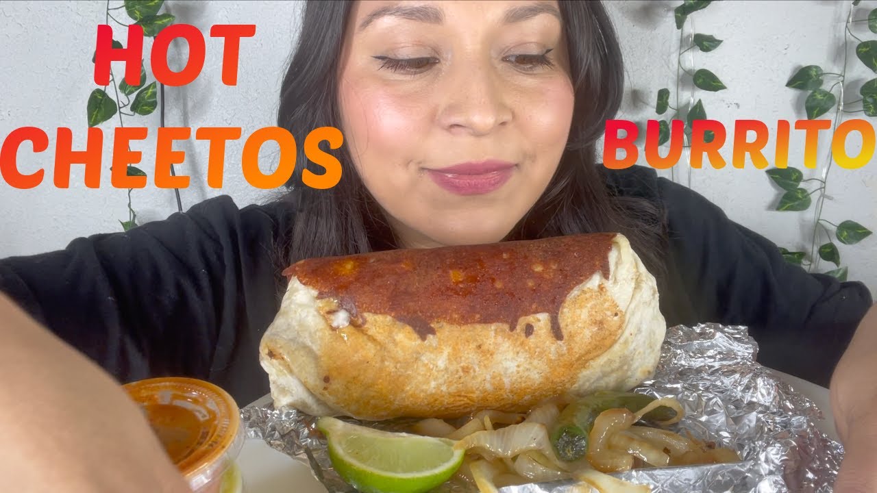 EAT A HOT CHEETO BURRITO WITH ME ASMR MUKBANG FOOD - YouTube