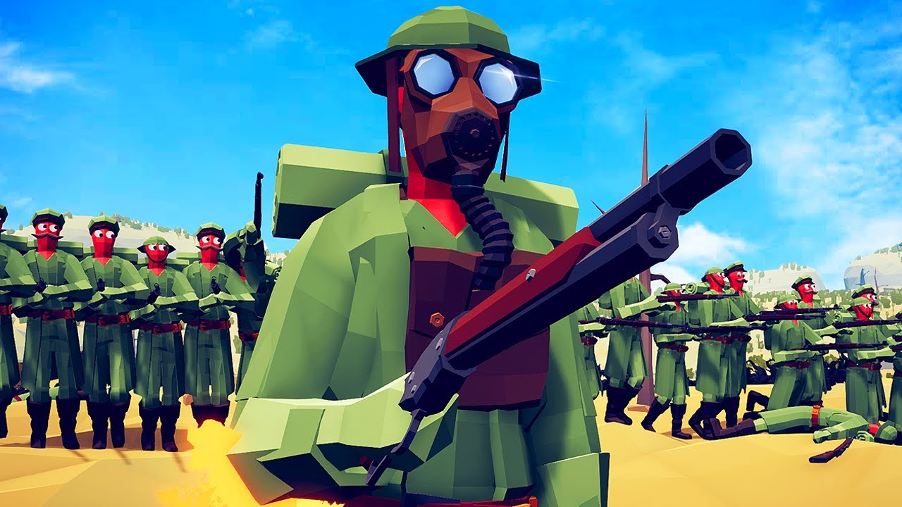 HUGE Trench Warfare Using Map Creator - TABS Gameplay - YouTube