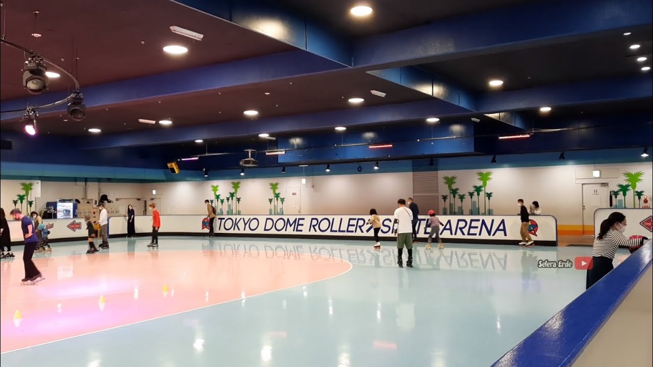 Bermain Sepatu roda di Tokyo Dome Roller Skating Arena Jepang - YouTube