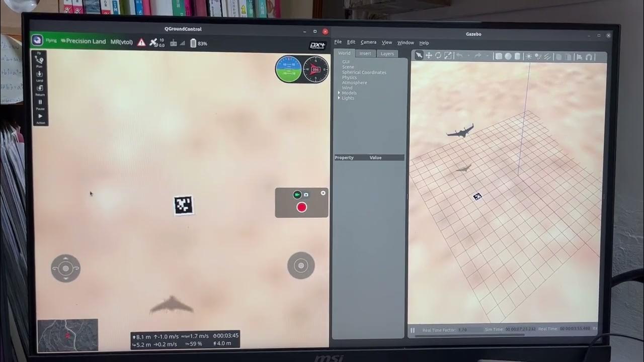 PX4 VTOL precision landing with fiducial marker - YouTube