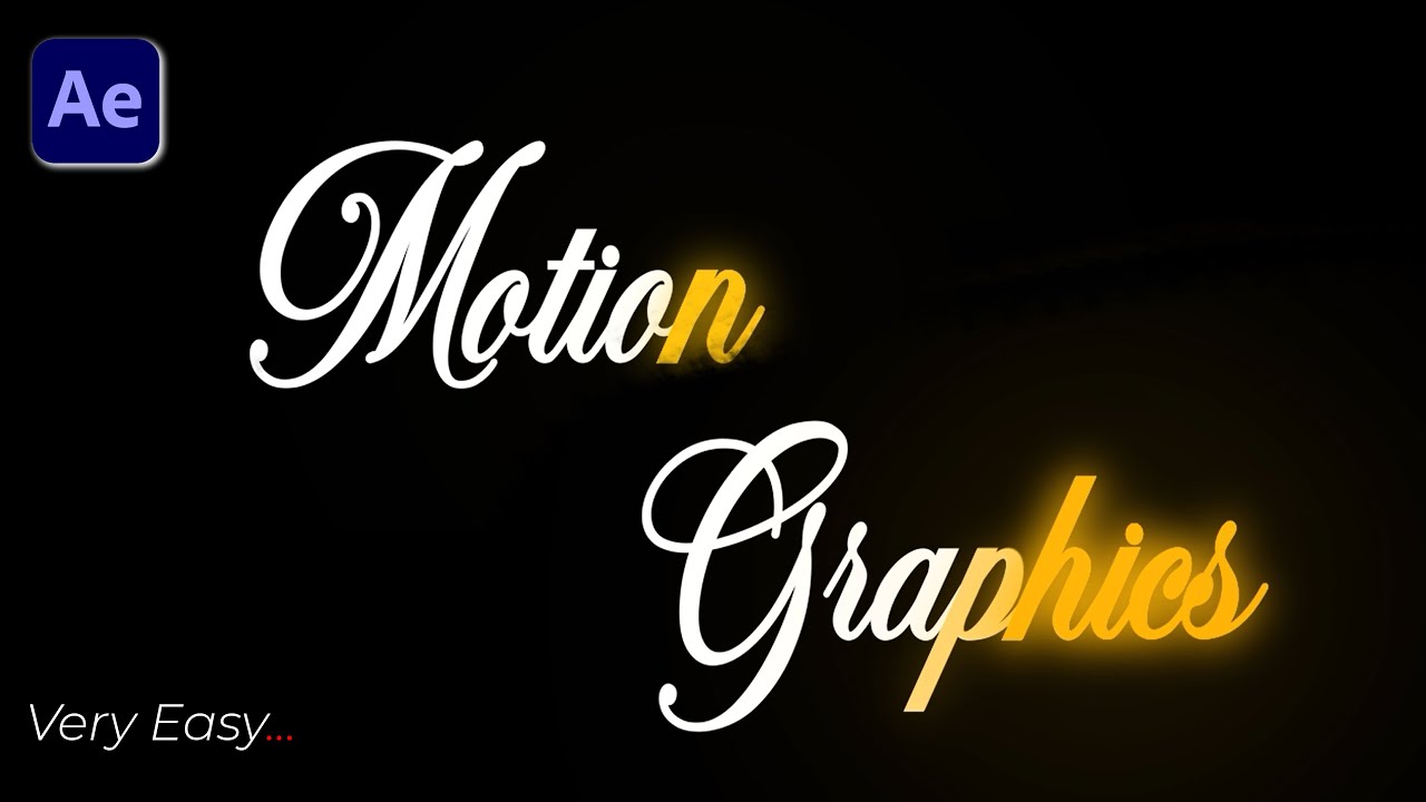 How to Make Glowing Text Animation in After Effects | Gradient Reveal ...