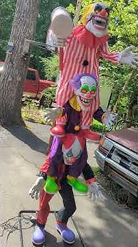 Trickster Trio Stack Animatronic Home Depot Halloween 2024 Prop Demo #animatronics #halloween # ...