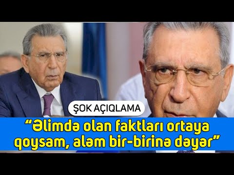 “Əlimdə olan faktları ortaya qoysam, aləm bir-birinə dəyər” – Ramiz Mehdiyev