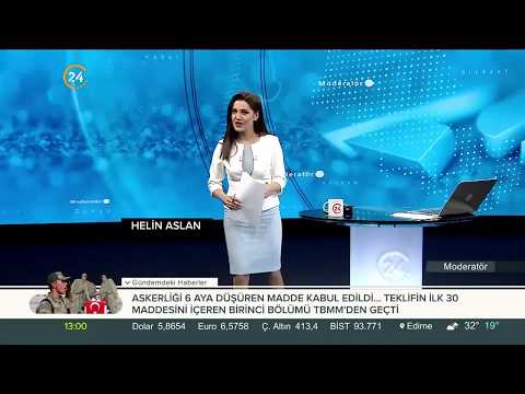 24 TV MODERATÖR HELİN ASLAN HAZİRAN 19.06.2019