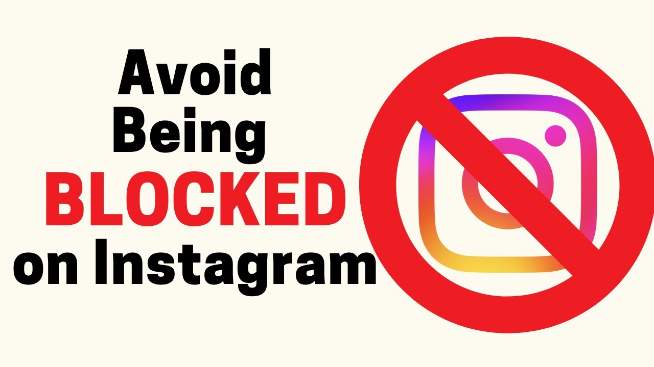 How to Avoid Being Blocked on Instagram - YouTube