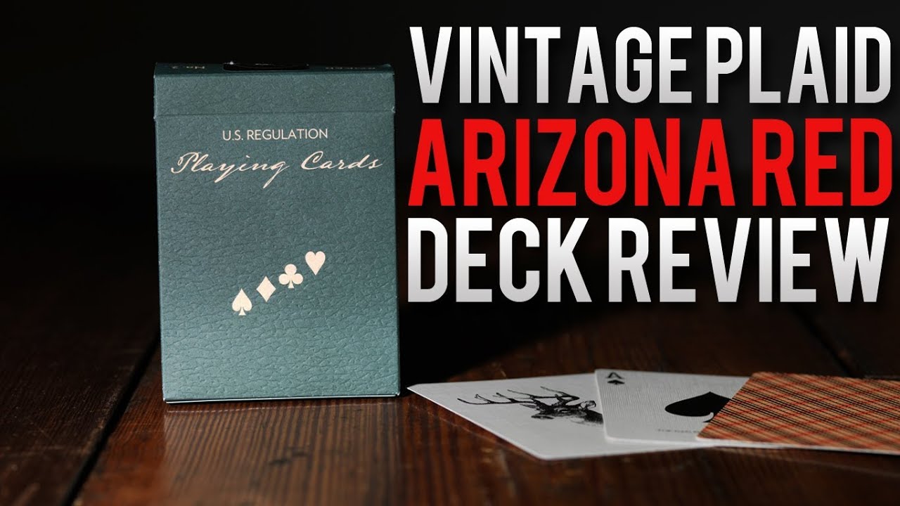Deck Review - Vintage Plaid Playing Cards Arizona Red - YouTube