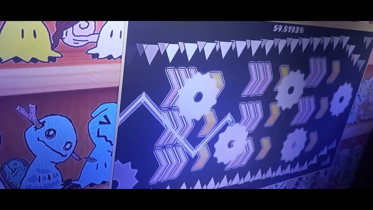 playing wave levels in geometry dash - YouTube