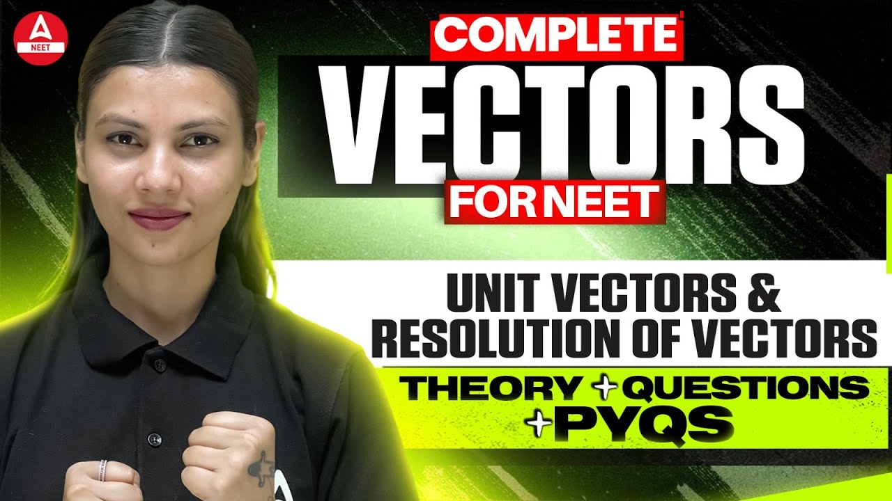 Unit Vectors & Resolution of Vectors Class 11 | L - 2 | AAROHAN Plus | Tamanna Chaudhary - YouTube
