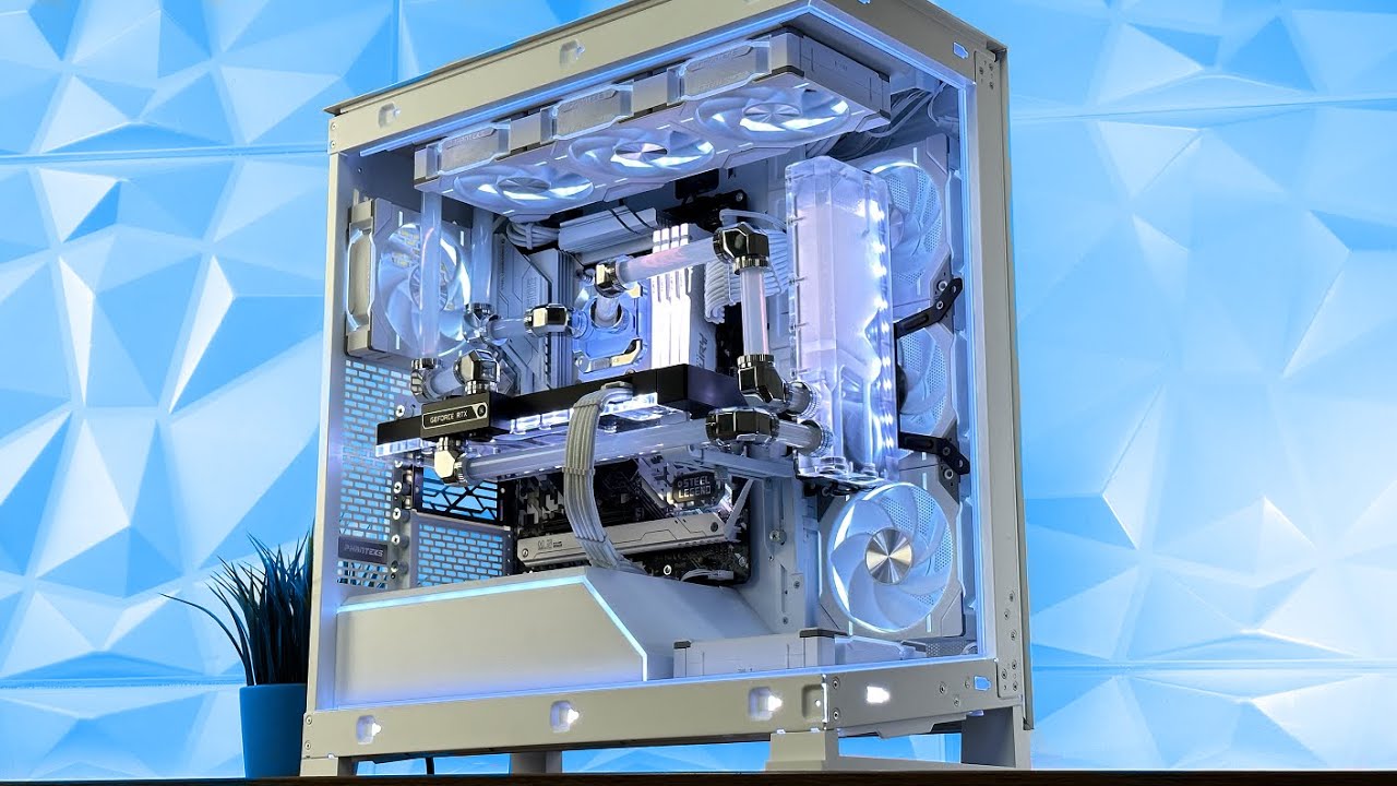 WHITE WATERCOOLED DREAM PC BUILD - PHANTEKS NV5 | R9 7900X3D | RTX 4080 | 128GB KINGSTON - YouTube