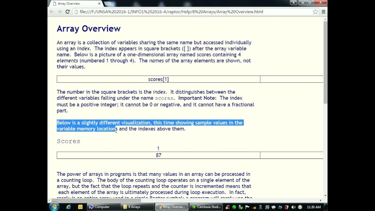 Arreglos (vectores y matrices) en raptor. Raptor arrays (vectors and ...