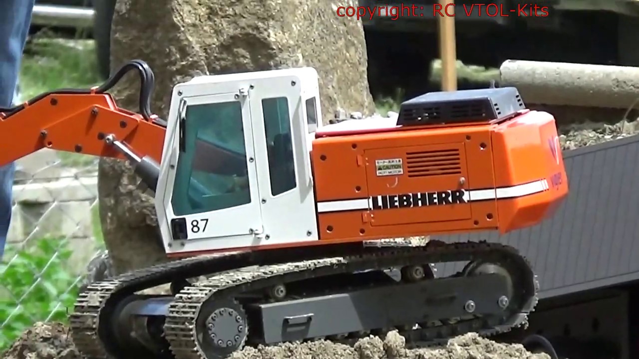 RC-Liebherr Bagger Baustelle, MAN RC-Truck, Modellbau RC-Lastwagen ...