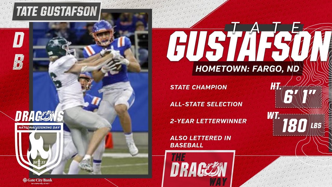 Tate Gustafson (DB, 6-1, 180, Fargo, N.D./West Fargo Sheyenne HS) - YouTube