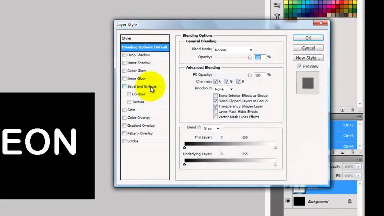 Adobe Photoshop CS5 Tutorial - Neon Text Effect - YouTube