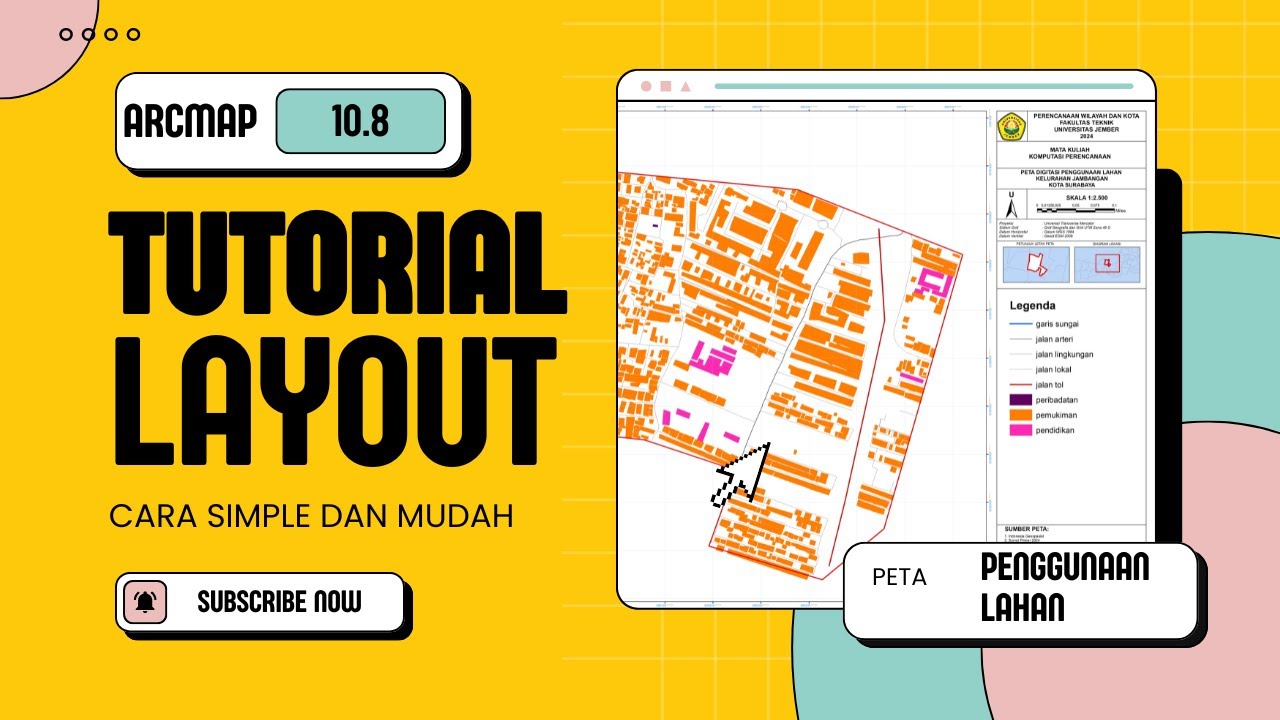 Tutorial Layout Peta dengan Arcgis Mudah dan Cepat - YouTube
