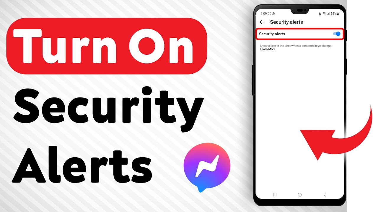 How To Turn On Security Alerts In Facebook Messenger - YouTube