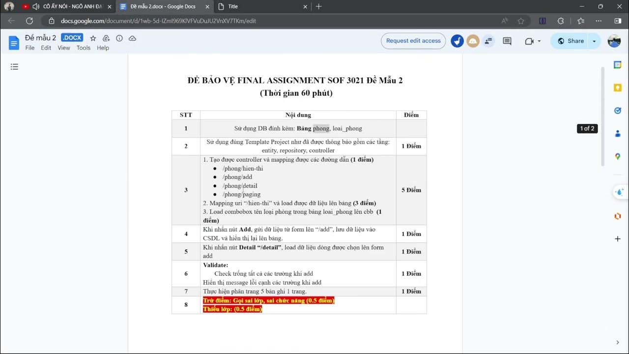 CHỮA ĐỀ THI THỬ 2 JAVA 5 FPOLY - YouTube