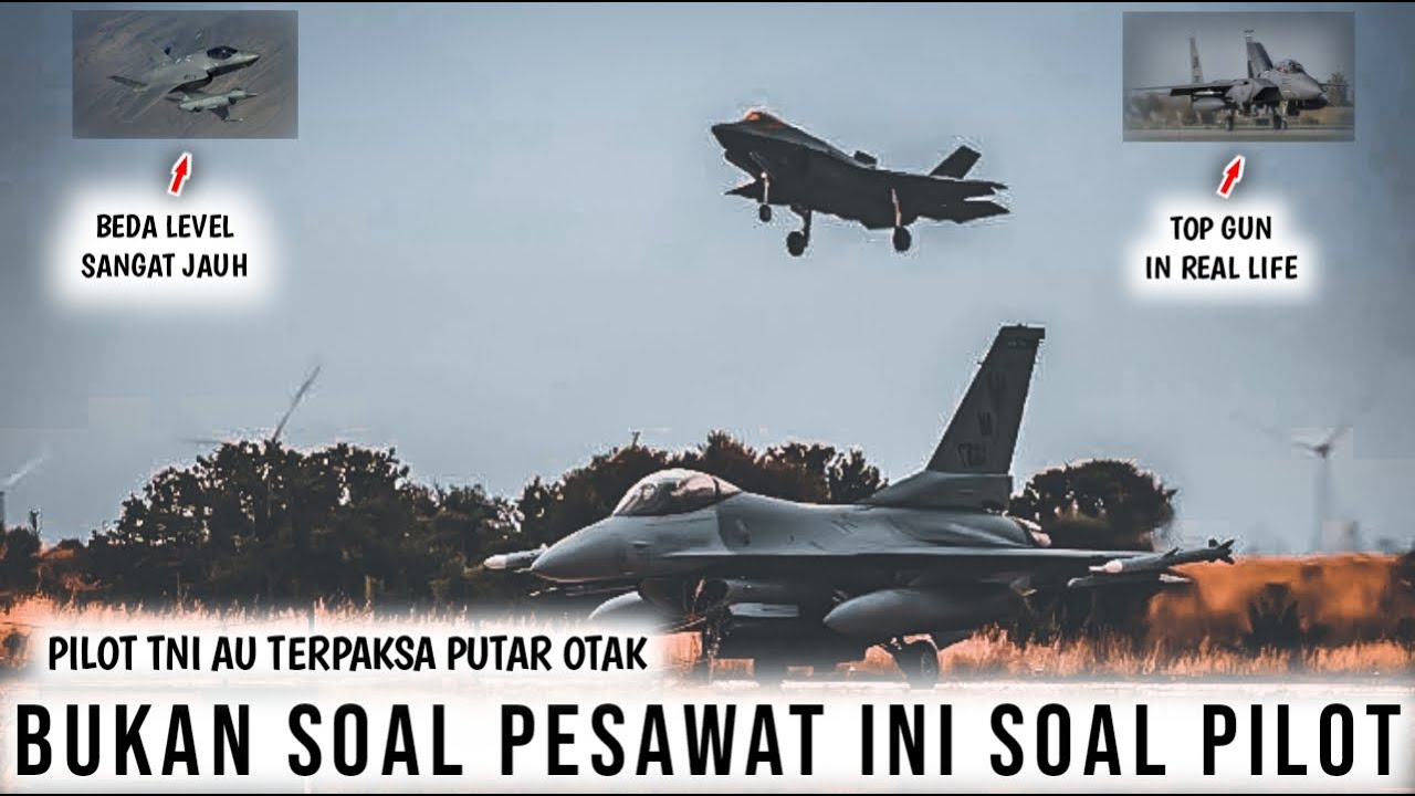 PESAWAT F-16 TNI-AU FACE TO FACE DENGAN F-35 DAN F-15 SG DI PITCH BLACK ...