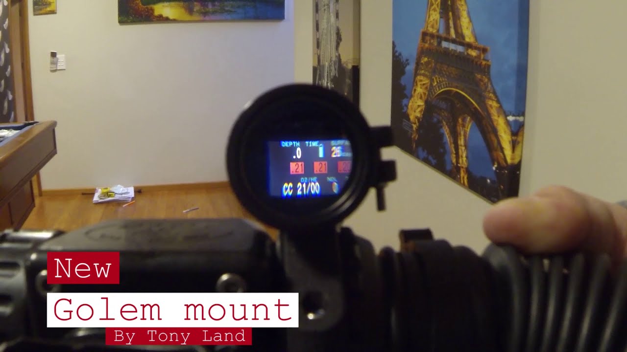 Shearwater Nerd 2 mount swap - Golem Shrimp mount by Tony Land - YouTube