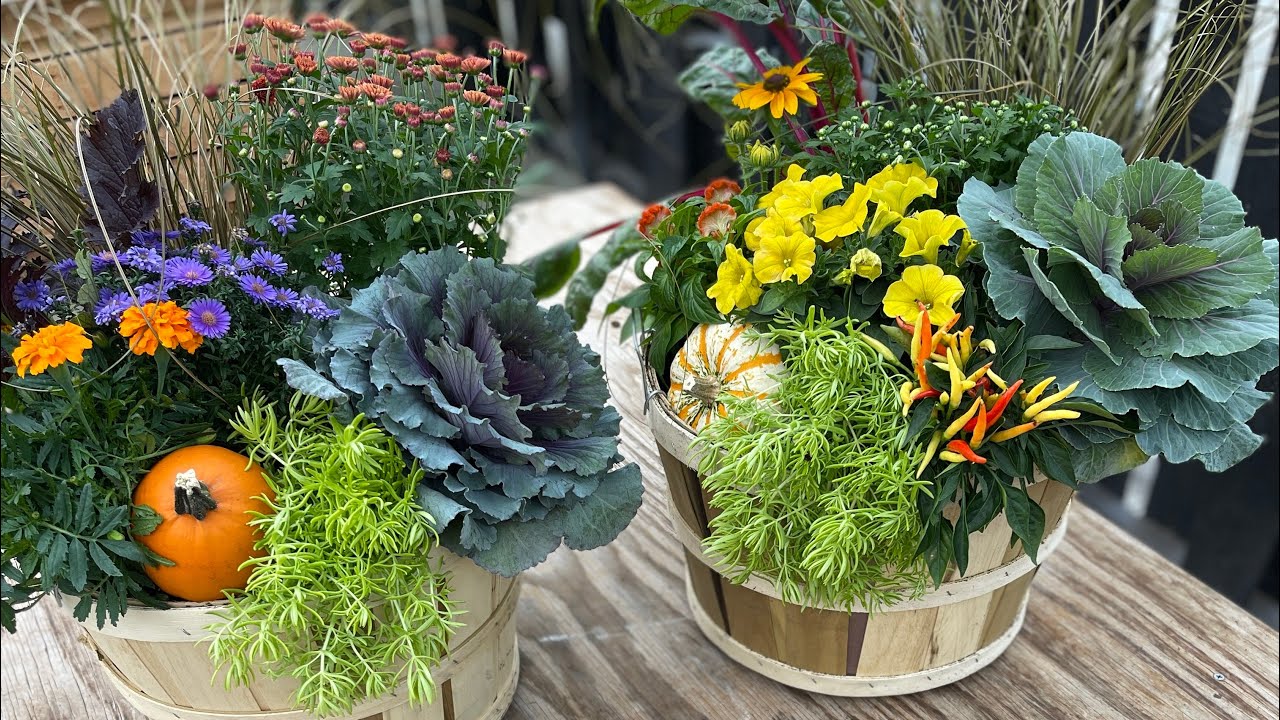 Fall Bushel Basket Refresh - YouTube