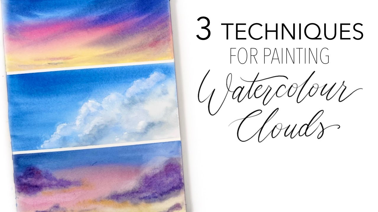 3 Techniques You HAVE To Try For Painting Clouds! - YouTube