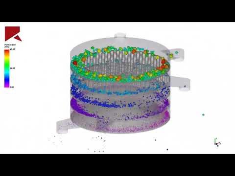 [태서에스엔이] 입자거동해석 솔루션 Ansys Rocky (Discrete Element Method) - 분류(Sorting) - YouTube
