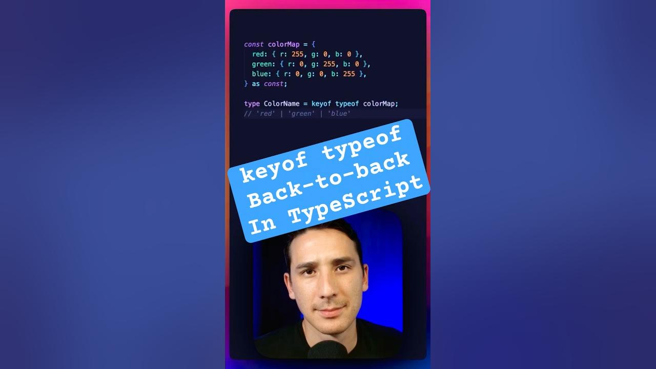 Keyof Typeof In Typescript Typescript Typescripttutorial Coding