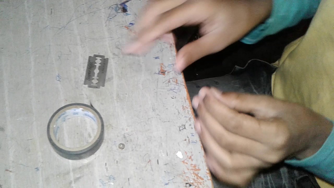 How to glow a light with battery. .. - YouTube