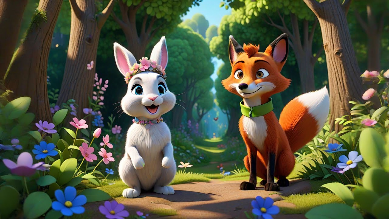 Bella Bunny Finds a Friend | Friendship Song for Kids | Nursery Rhymes ...