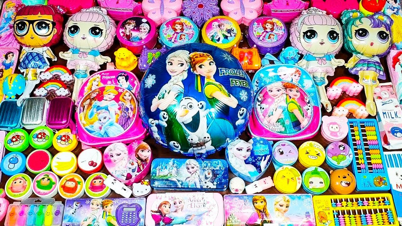 PRINCESS | Mixing Many Things Into Slime ! Relaxing slime video | Alex ...