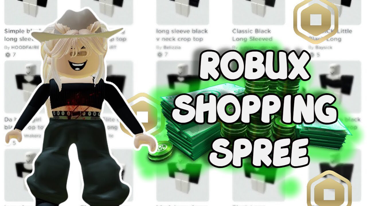 ROBUX SHOPPING SPREE *my first* l Roblox - YouTube