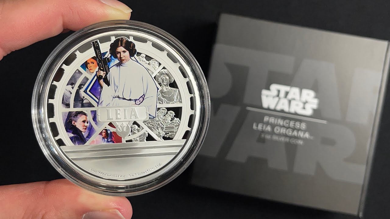 Star Wars™ Princess Leia™ 3oz Silver Coin - YouTube