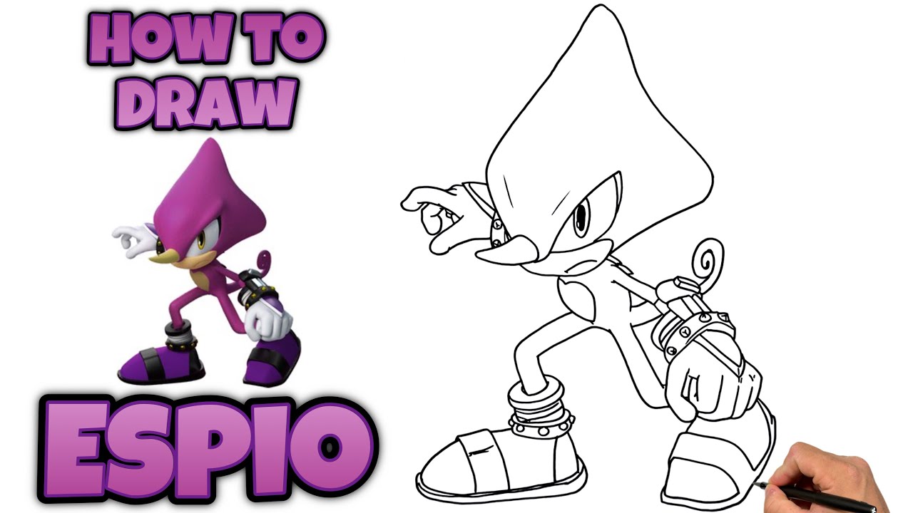 How To Draw ESPIO THE CHAMELEON | Sonic X #drawing #espiothechameleon # ...