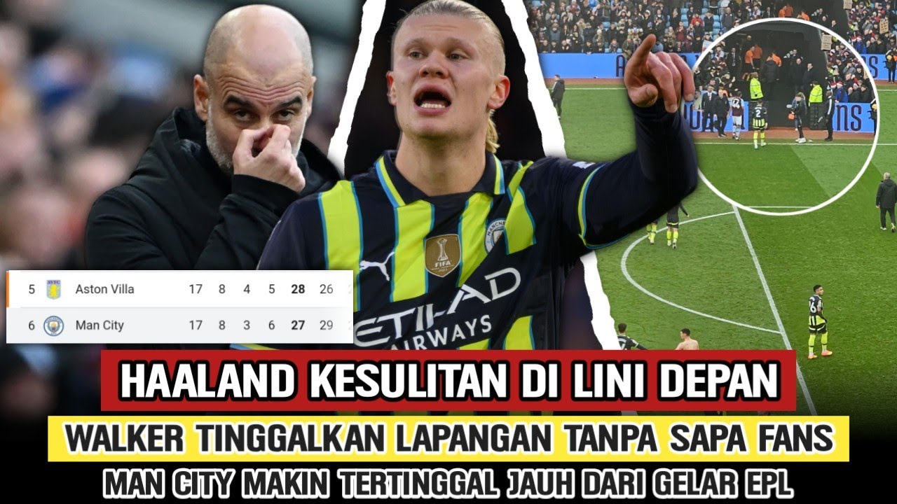 MAN CITY KALAH LAGI‼️Makin Sulit Kejar 4 Besar🤕Walker Tolak Beri Hormat ...