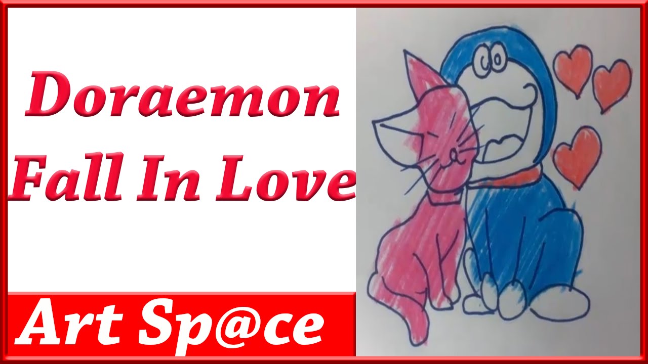 How To Draw Cartoons - Doreamon Fall In Love - Doraemon - Art Space ...