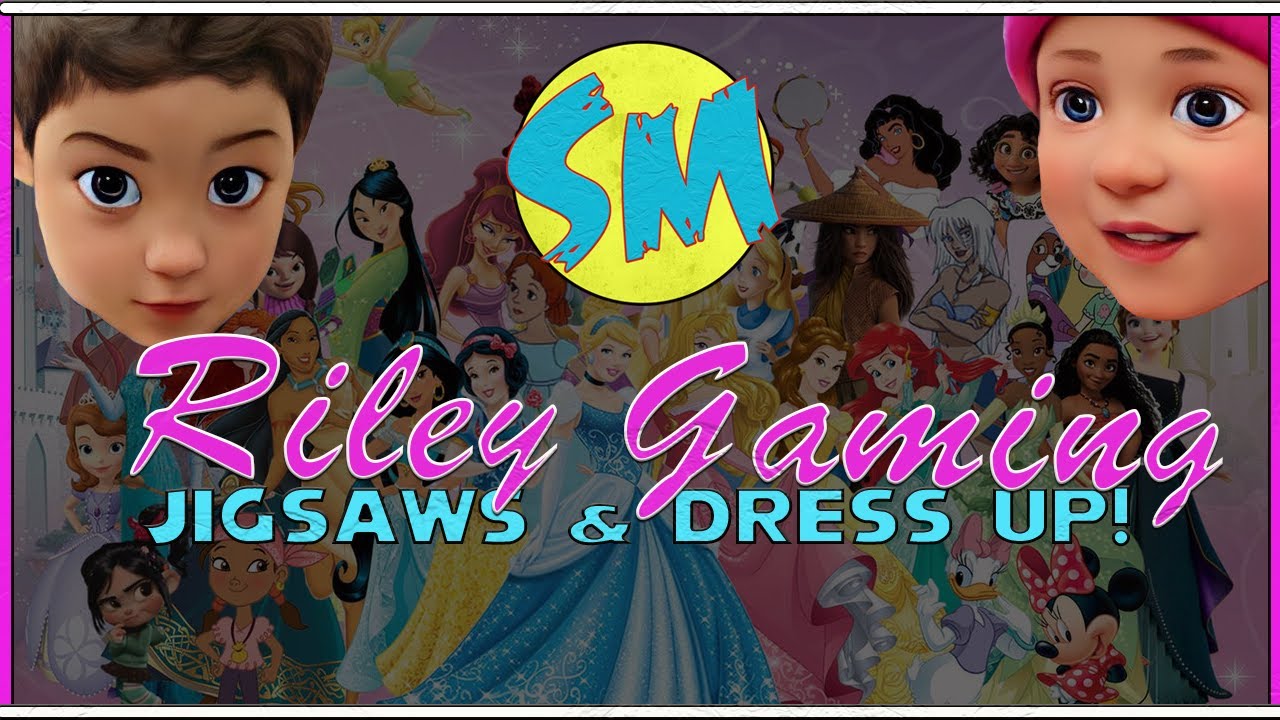 Riley Kid Girl Gamer - Jigsaws & Dress Up! - Smash Mash Gaming - YouTube