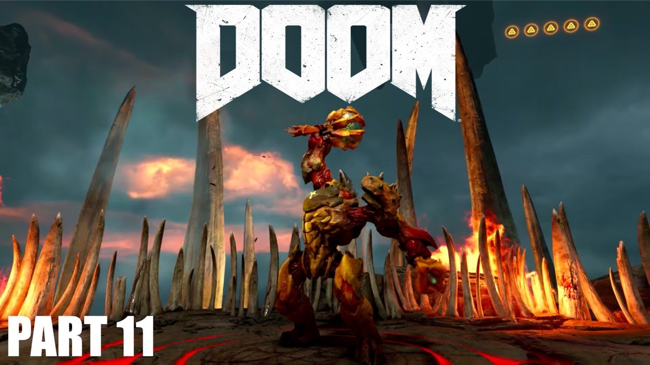 Doom 4 Walkthrough Part 11 | The Necropolis | Hell Guards Boss Fight - YouTube