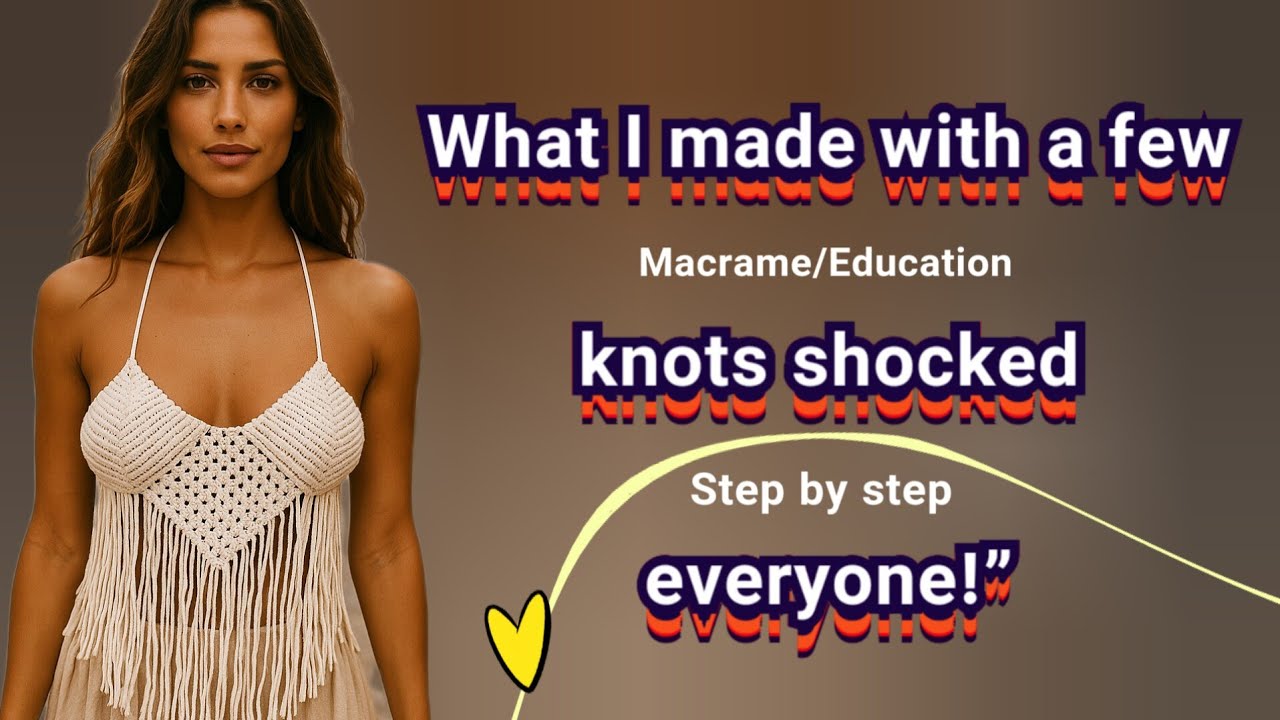 Macrame crop top - beach crop top🤩 - YouTube