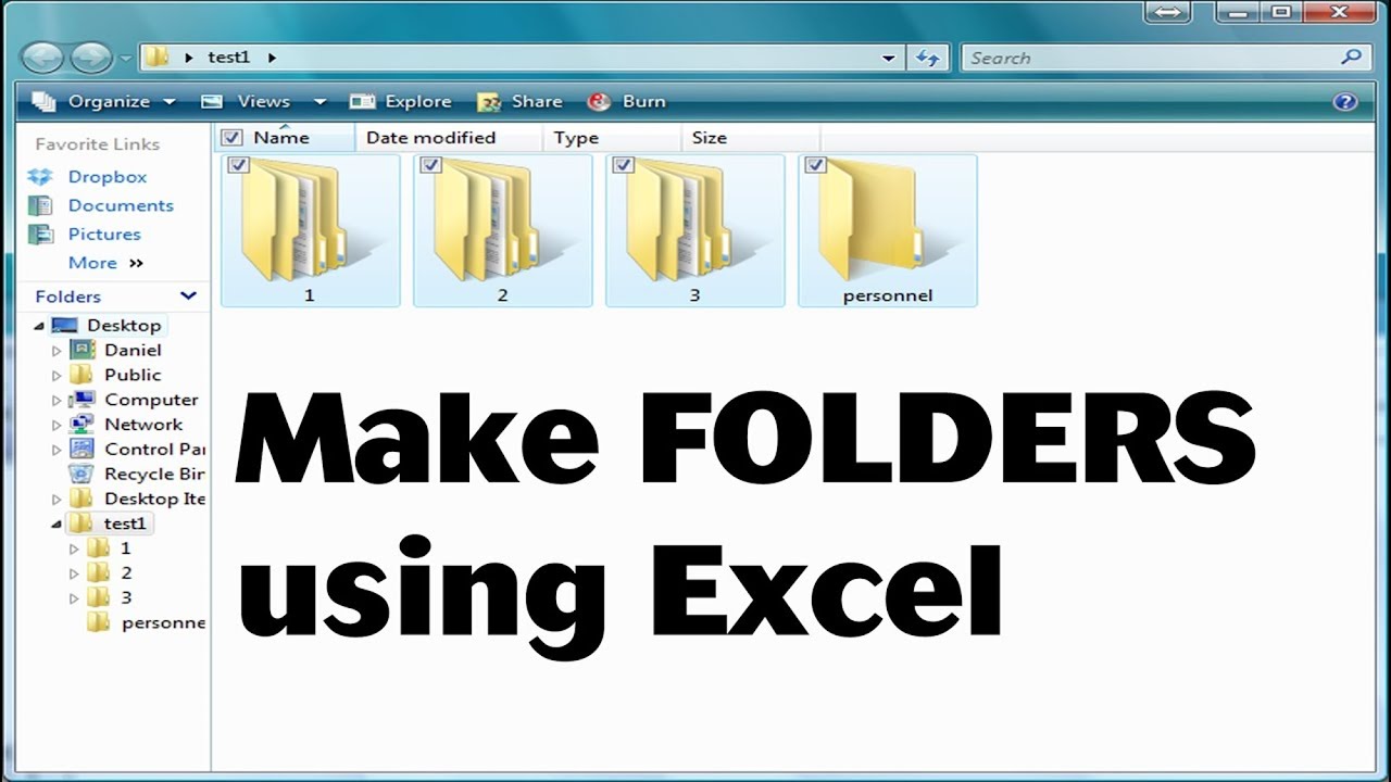 How To Create 1000 Folders Using Microsoft Excelexceltutorial2021